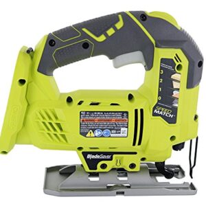 Ryobi One+ P523 18V Lithium Ion Cordless Orbital T Shank 3,000 SPM Jigsaw (Battery Not Included, Power Tool and T Shank Wood Cutting Blade Only)