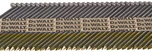 DEWALT Framing Nails, Paper Tape, 30-Degree, Smooth Shank, Bright Finish, Off-Set Round Head, 3-Inch x .120-Inch, 2500-Pack (DPT-10D120FH)