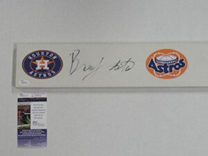 brady aiken signed pitching rubber houston astros #1 pick stud mound jsa coa - mlb autographed miscellaneous items