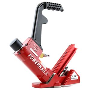 powernail 50pflexw pneumatic 18 gauge l-cleat flooring nailer with flex adjustable base