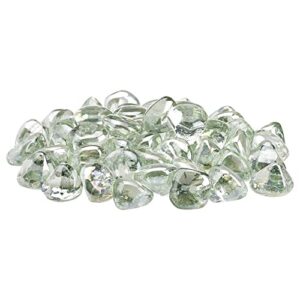 American Fireglass ZIR-RNDRPLST-10 Rain Drop Luster Zircon Fire Glass, 10 lb