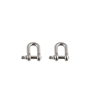 ergodyne - 19792 squids 3790s tool attachment shackle, stainless steel, 15 pounds, 2-pack, small