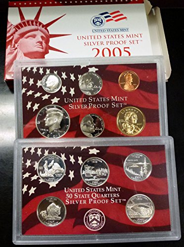 2005 S Silver Proof Set Various US Mint Ogp