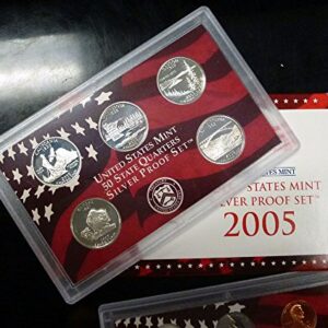 2005 S Silver Proof Set Various US Mint Ogp