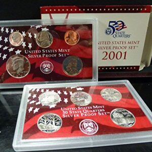 2001 U.S. Mint Silver Proof Set Set Uncirculated