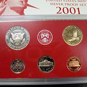 2001 U.S. Mint Silver Proof Set Set Uncirculated