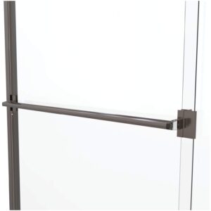 Basco CLCH05A6070CLSV Classic Sliding Shower Door, 56-60 in. W x 70 in. H, Silver Clear Glass