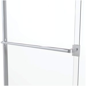 Basco CLCH05A6070CLSV Classic Sliding Shower Door, 56-60 in. W x 70 in. H, Silver Clear Glass