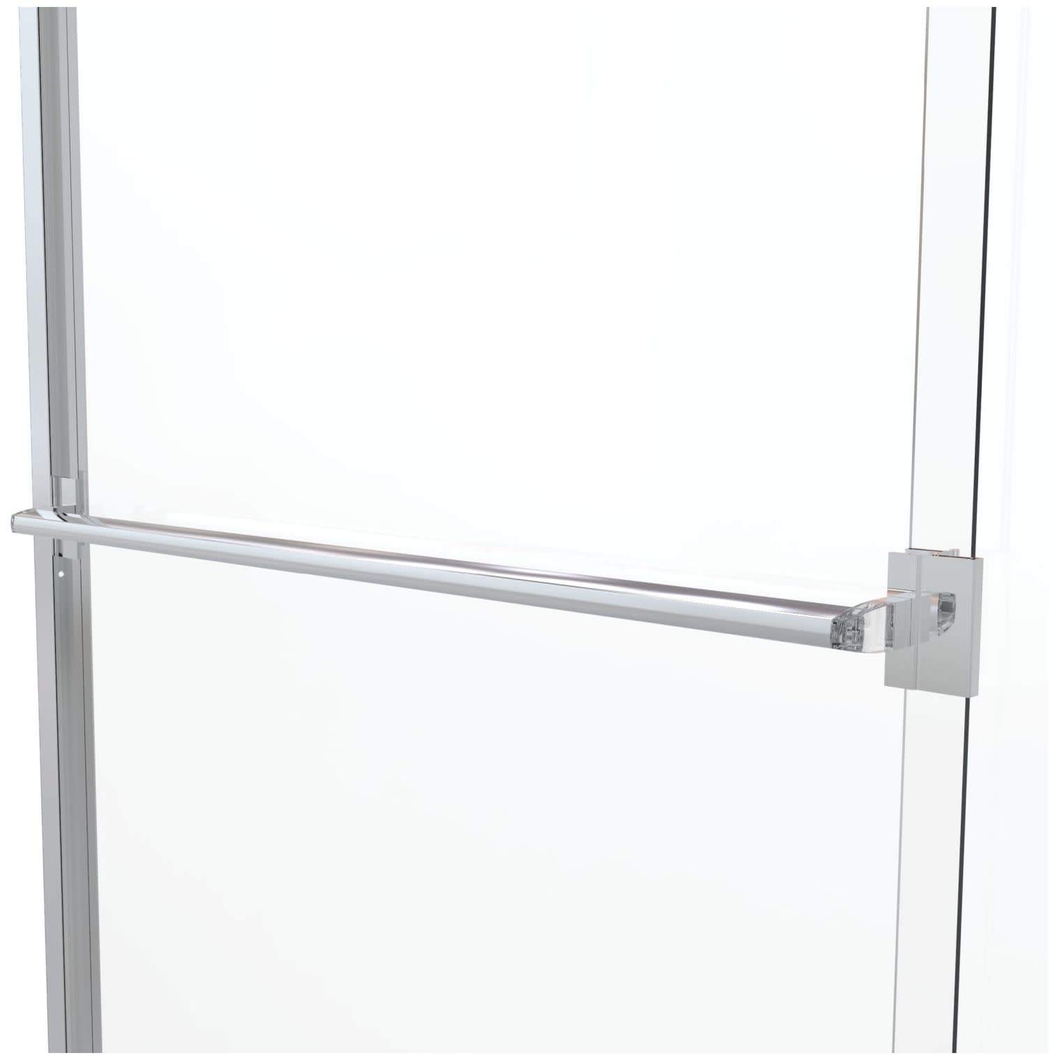 Basco CLCH05A6070CLSV Classic Sliding Shower Door, 56-60 in. W x 70 in. H, Silver Clear Glass