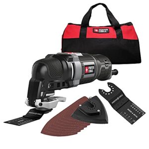 porter-cable oscillating multi-tool kit, 3.0-amp, 11-piece, corded (pce606k)