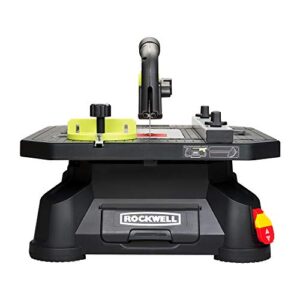 rockwell rk7323 bladerunner x2 portable tabletop saw with steel rip fence, miter gauge & 7 accessories