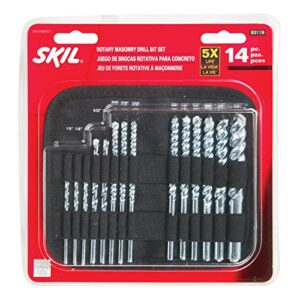 skil 93119 rotary drill bit set, 14 piece