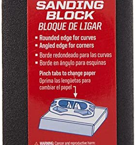 Warner Manufacturing Tool 34436 Sanding Block, Carded, in a Cut Carton