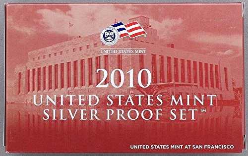 2010 S U.S. Mint 14-coin Silver Proof Set - OGP box & COA Proof