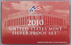 2010 s u.s. mint 14-coin silver proof set - ogp box & coa proof