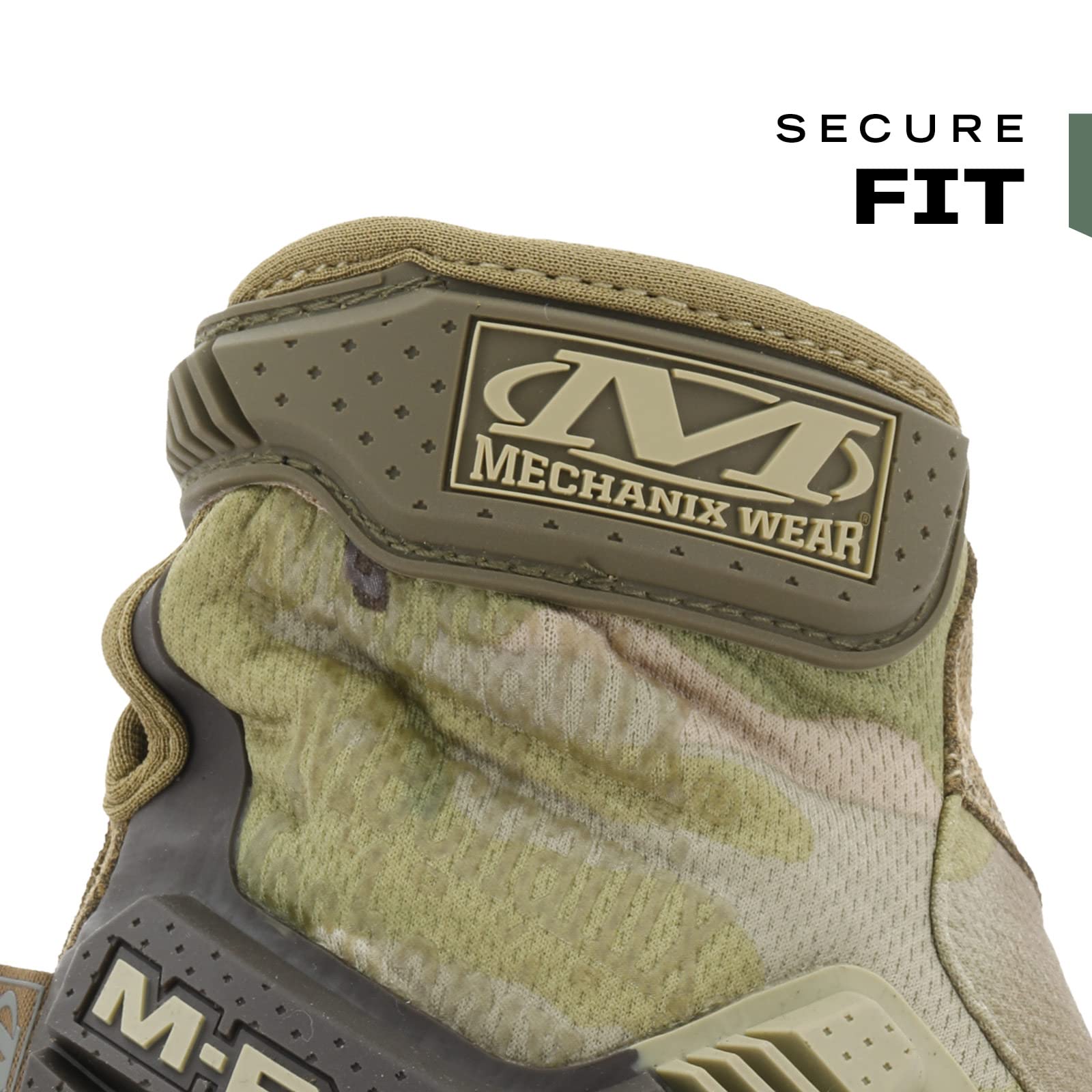 Mechanix Wear: M-Pact Tactical Gloves with Secure Fit, Touchscreen Capable Safety Gloves for Men, Work Gloves with Impact Protection and Vibration Absorption (Camouflage - MultiCam, Large)