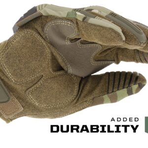 Mechanix Wear: M-Pact Tactical Gloves with Secure Fit, Touchscreen Capable Safety Gloves for Men, Work Gloves with Impact Protection and Vibration Absorption (Camouflage - MultiCam, Large)