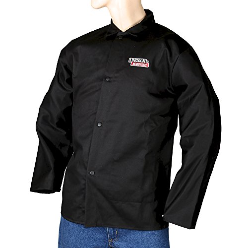 Lincoln Electric KH808XXL Black XX-Large Flame-Resistant Cloth Welding Jacket