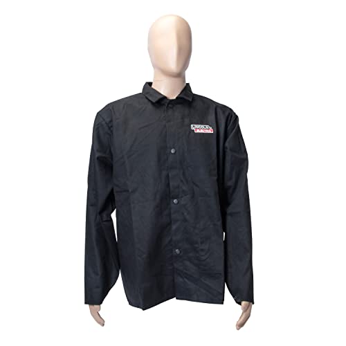 Lincoln Electric KH808XXL Black XX-Large Flame-Resistant Cloth Welding Jacket