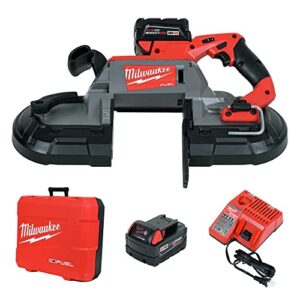 milwaukee 2729-22 m18 fuel deep cut band saw 2 bat kit