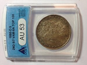 1880-o us morgan dollar certified au53