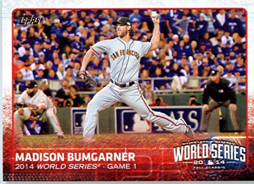 San Francisco Giants 2015 Topps MLB Baseball Regular Issue Complete Mint 33 Card Team Set with 2014 World Series Highlights, Buster Posey, Madison Bumgarner Plus