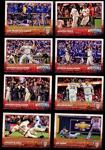 San Francisco Giants 2015 Topps MLB Baseball Regular Issue Complete Mint 33 Card Team Set with 2014 World Series Highlights, Buster Posey, Madison Bumgarner Plus