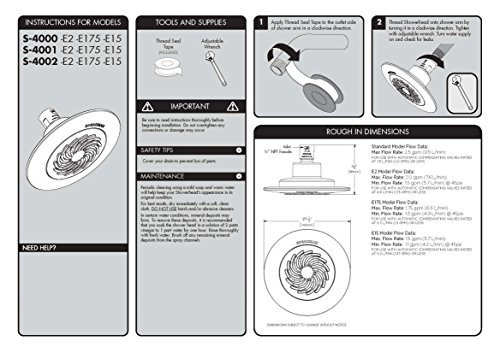 Speakman S-4002 Reaction Single-Function Showerhead for Stylish Bathroom Décor, 2.5 GPM, Clear Smokey Gray