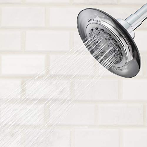 Speakman S-4002 Reaction Single-Function Showerhead for Stylish Bathroom Décor, 2.5 GPM, Clear Smokey Gray