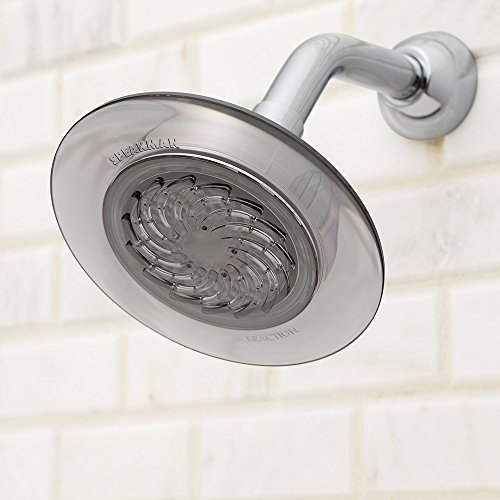 Speakman S-4002 Reaction Single-Function Showerhead for Stylish Bathroom Décor, 2.5 GPM, Clear Smokey Gray