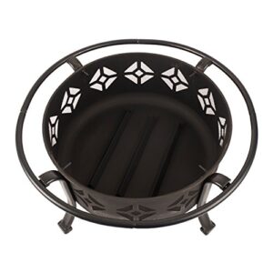 Pleasant Hearth Sunderland Deep Round Bowl Fire Pit, 36-Inch