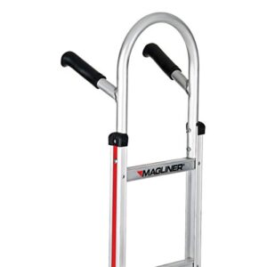 magliner 301137 aluminum welded double grip hand truck handle, 20" length, 10" height, 14" width