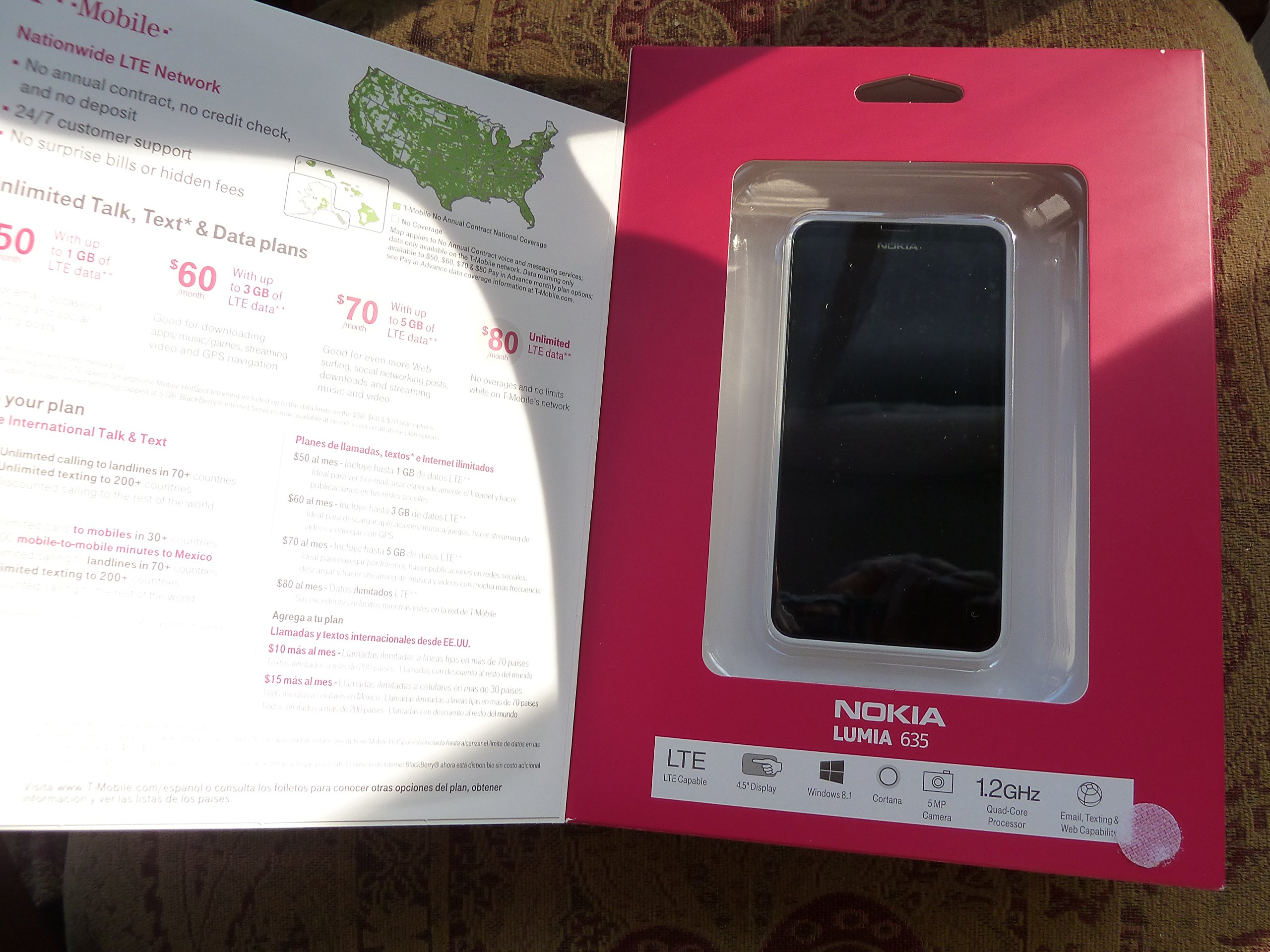 T-Mobile Nokia Lumia 635 - No Contract Phone - White