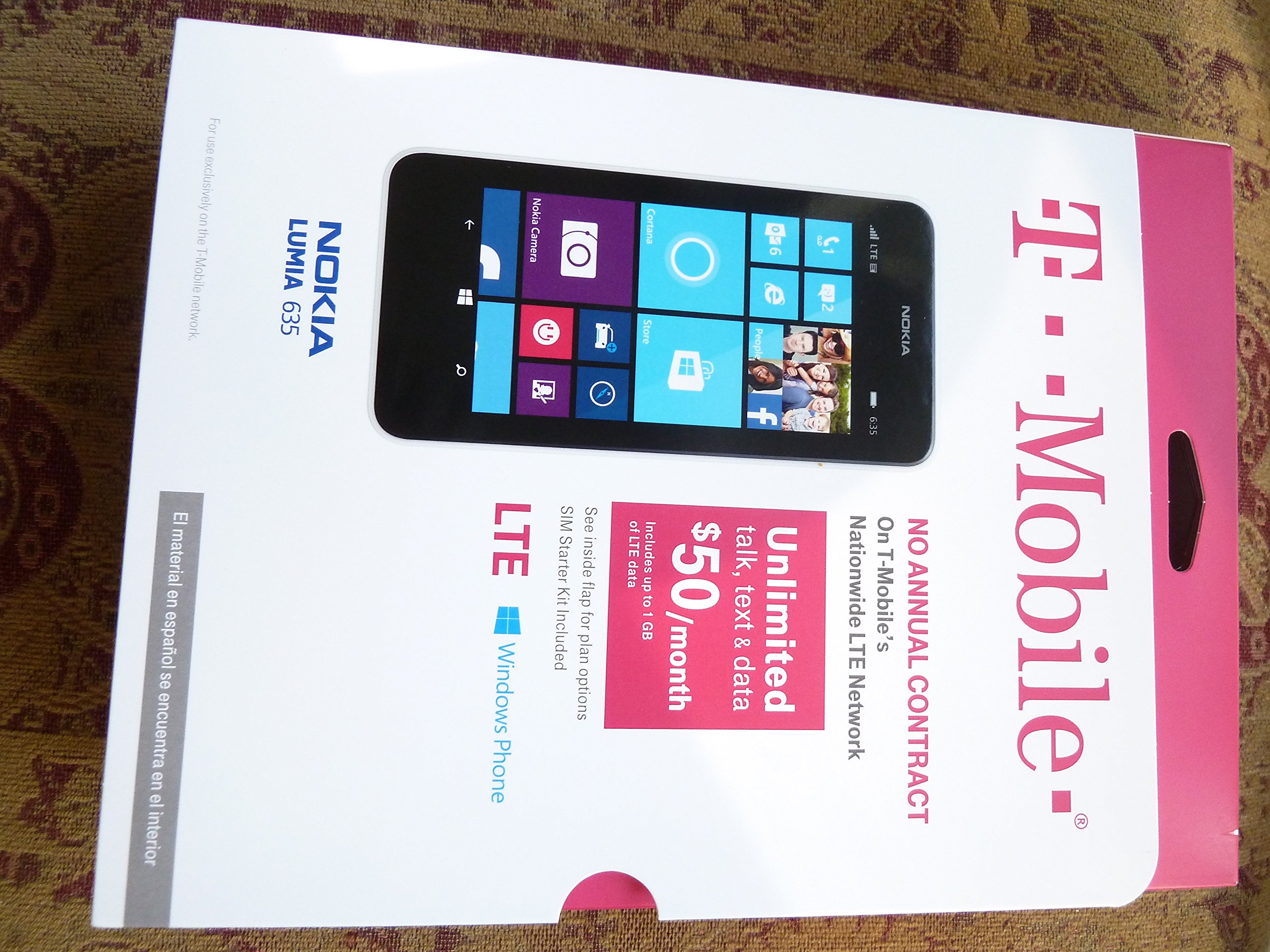 T-Mobile Nokia Lumia 635 - No Contract Phone - White