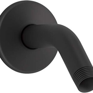 KOHLER K-7395-BL Shower Arm, Matte Black