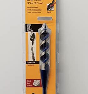 IRWIN 1890775 Flexible Installer Drill Bit with Screw Tip, 3/4-Inch Shank, 54-Inch Length