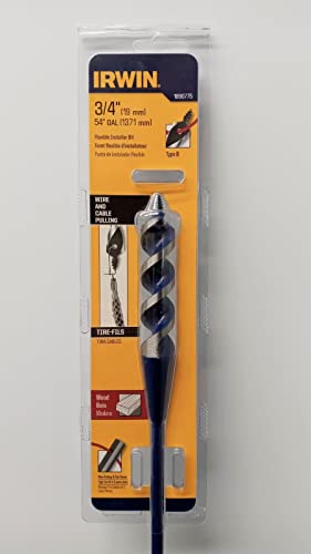 IRWIN 1890775 Flexible Installer Drill Bit with Screw Tip, 3/4-Inch Shank, 54-Inch Length