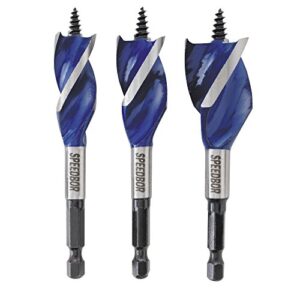 speedbor 1877241 irwin tools max wood drilling bits, 4-inch, 3-piece