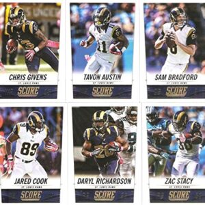 St. Louis Rams 2014 Score Factory Sealed Team Set featuring Aaron Donald Rookie Card #332