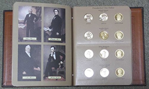 2007 P, D, S Set 2007-2011 P,D,S 60 Coin Presidential Dollar Set in Bookshelf Dollar Album #8184 Proof