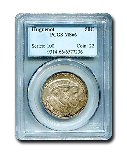 1924 Huguenot Commemorative Half Dollar PCGS MS-66