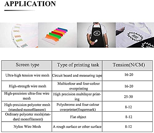 CGOLDENWALL High Precision Silk Screen Printing Tension Meter mesh Tension Meter Force Meter Tester Newton Tension Meter Gauge Measurement Tool in Silk Print 7-36N