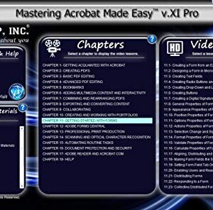 TEACHUCOMP Video Training Tutorial for Adobe Acrobat XI DVD-ROM Course and PDF Manual