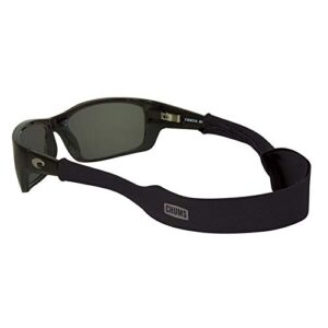 chums neoprene classic large frame eyewear retainer - durable floating sunglasses sport strap (black),12306100