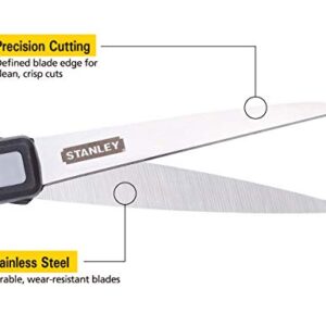 Stanley 8 Inch All-Purpose Scissor, 2 Pack, Black (SCI8ST-2PK)