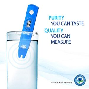 APEC Water Systems TDSMETER Water Quality TDS Meter Tester, 0 to 1999 Measurement Range for Better Accuracy, 1 ppm Resolution