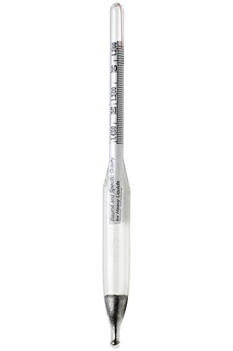 SP Bel-Art, H-B DURAC 1.000/2.000 Specific Gravity and 0/70 Degree Baume Dual Scale Hydrometer for Liquids Heavier Than Water (B61806-0500)