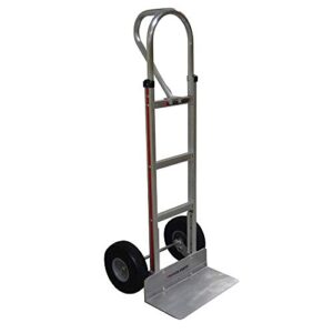 magliner hmk15ag2c aluminum hand truck, vertical loop handle, 18" x 9" aluminum extruded nose plate, 500 lb capacity