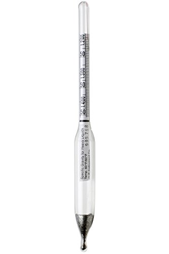 SP Bel-Art, H-B DURAC 1.000/1.250 Specific Gravity Hydrometer for Liquids Heavier Than Water (B61801-4800)