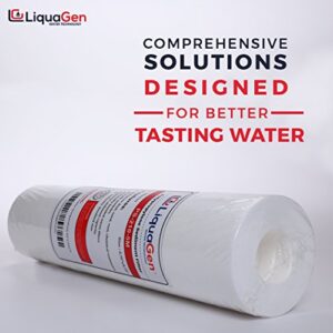 LiquaGen- 5 Micron Polypropylene Sediment Water Filter (2.5" x 10") Compatible for Any Standard RO Unit | Pack of 25 | Whole House Water Filter for Water Purifier's | Home Water Filter